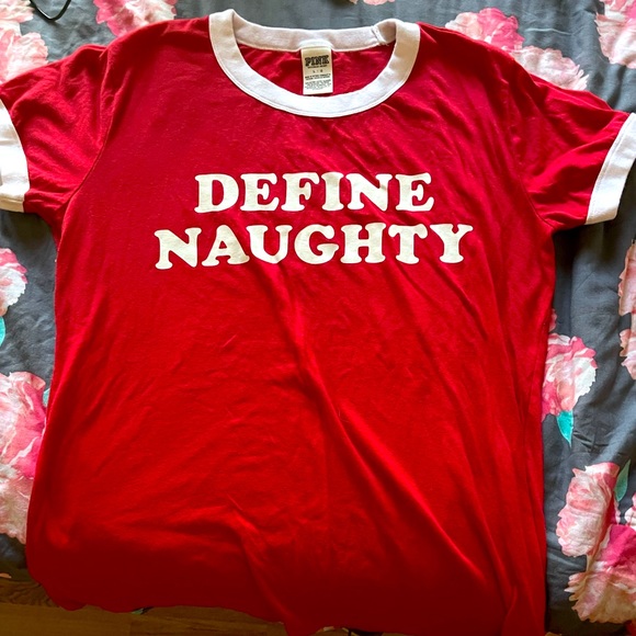 PINK Victoria's Secret | Tops | New Vs Pink Define Naughty Shirt | Poshmark